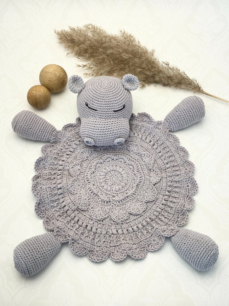 Sam the Hippo comforter blanket/lovey crochet pattern ...