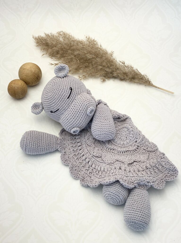 Sam the Hippo comforter blanket/lovey crochet pattern ...