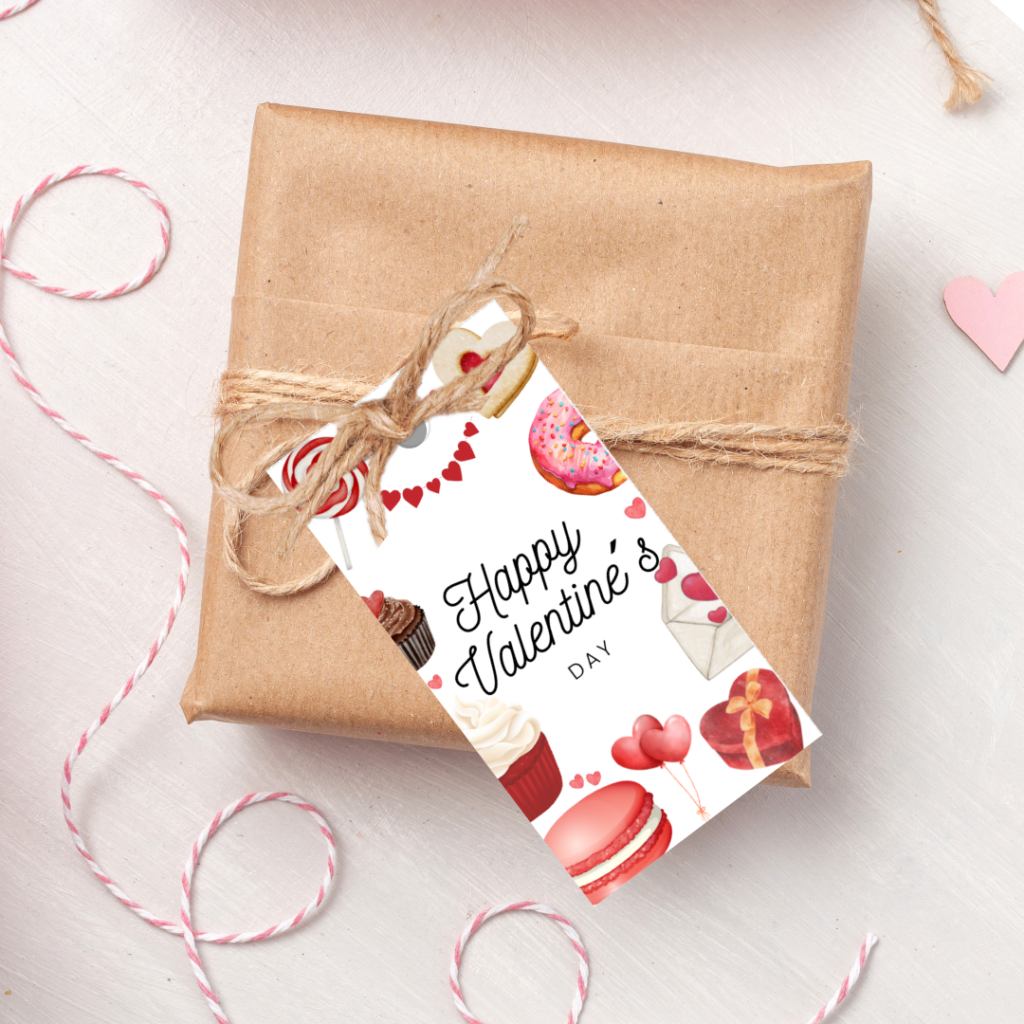 Lovely printable gift Tags for Valentine´s Day - Ellenkantarellen.com