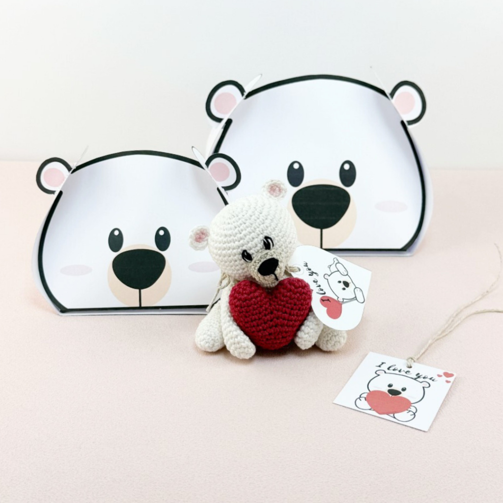 Super cute Bear gift box templates - Ellenkantarellen.com