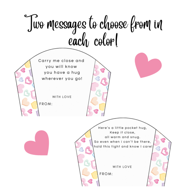 Pocket Hug Heart crochet pattern + super cute printable Holder ...